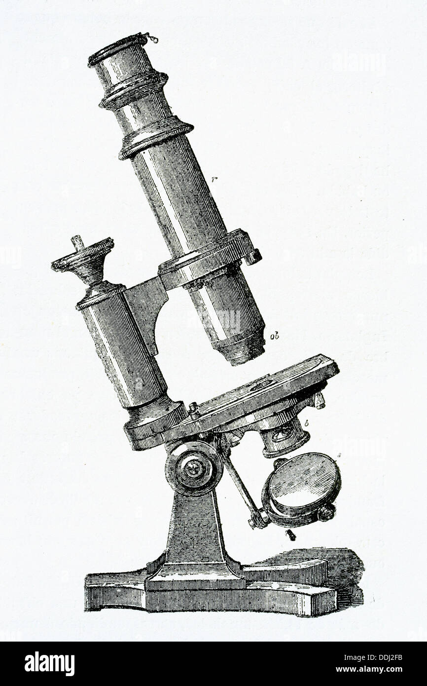 Old fashioned microscope Banque de photographies et d’images à haute ...