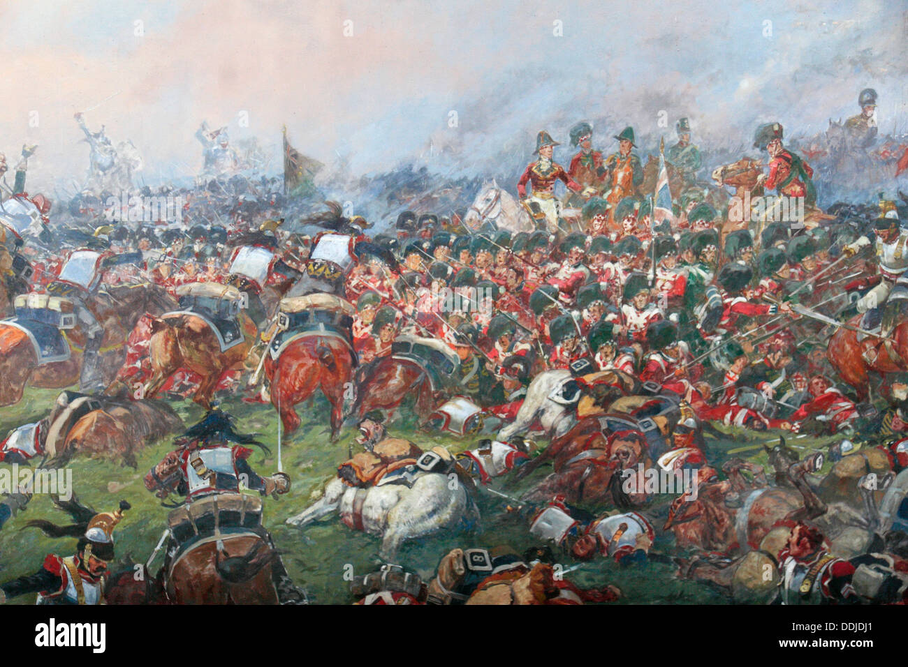 Waterloo battlefield painting Banque de photographies et d’images à ...