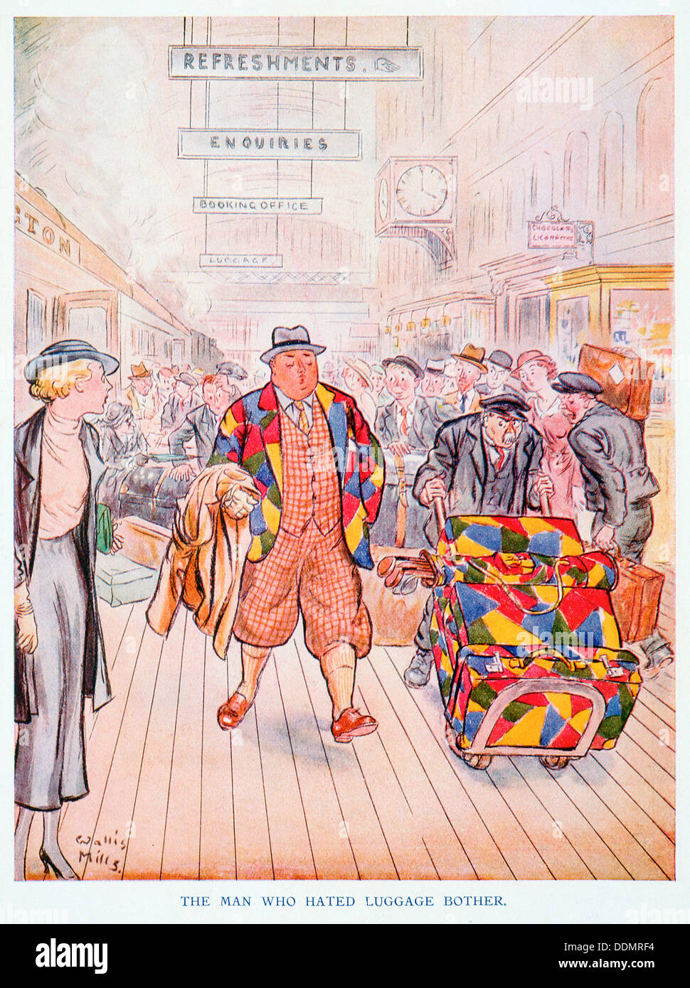 Punch cartoon railway Banque de photographies et d’images à haute ...