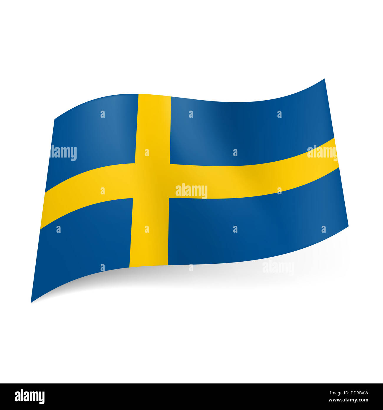 Croix jaune sur bleu Banque de photographies et d’images à haute ...