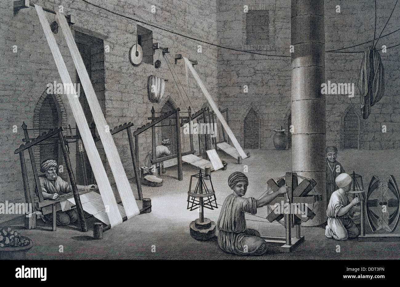 Un atelier de tisserands Banque de photographies et d’images à haute ...