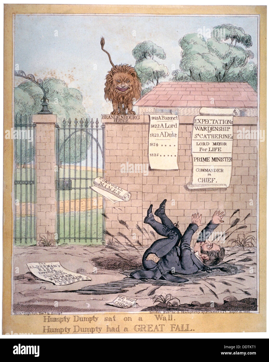 Humpty dumpty sat on a wall Banque de photographies et d’images à haute ...