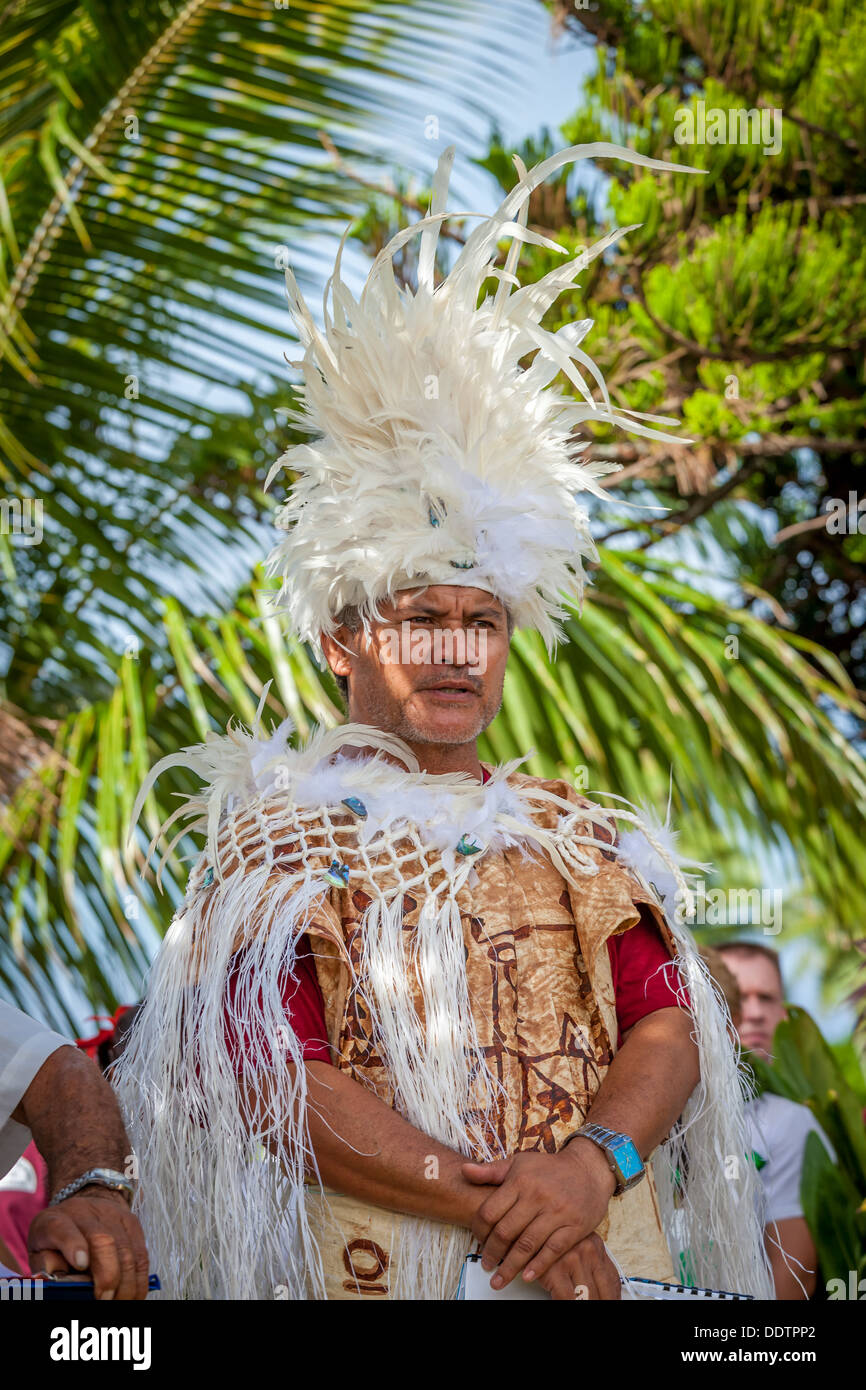 Aitutaki cook islands flower garlands Banque de photographies et d ...