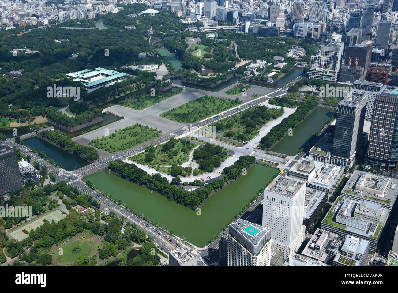 Imperial Palace Tokyo Aerial Banque d'image et photos - Alamy