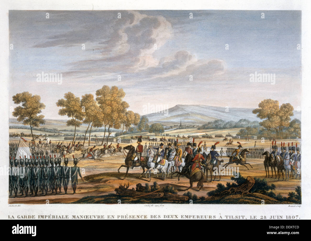 "La Manœuvre de la Garde Impériale en présence des deux empereurs à ...