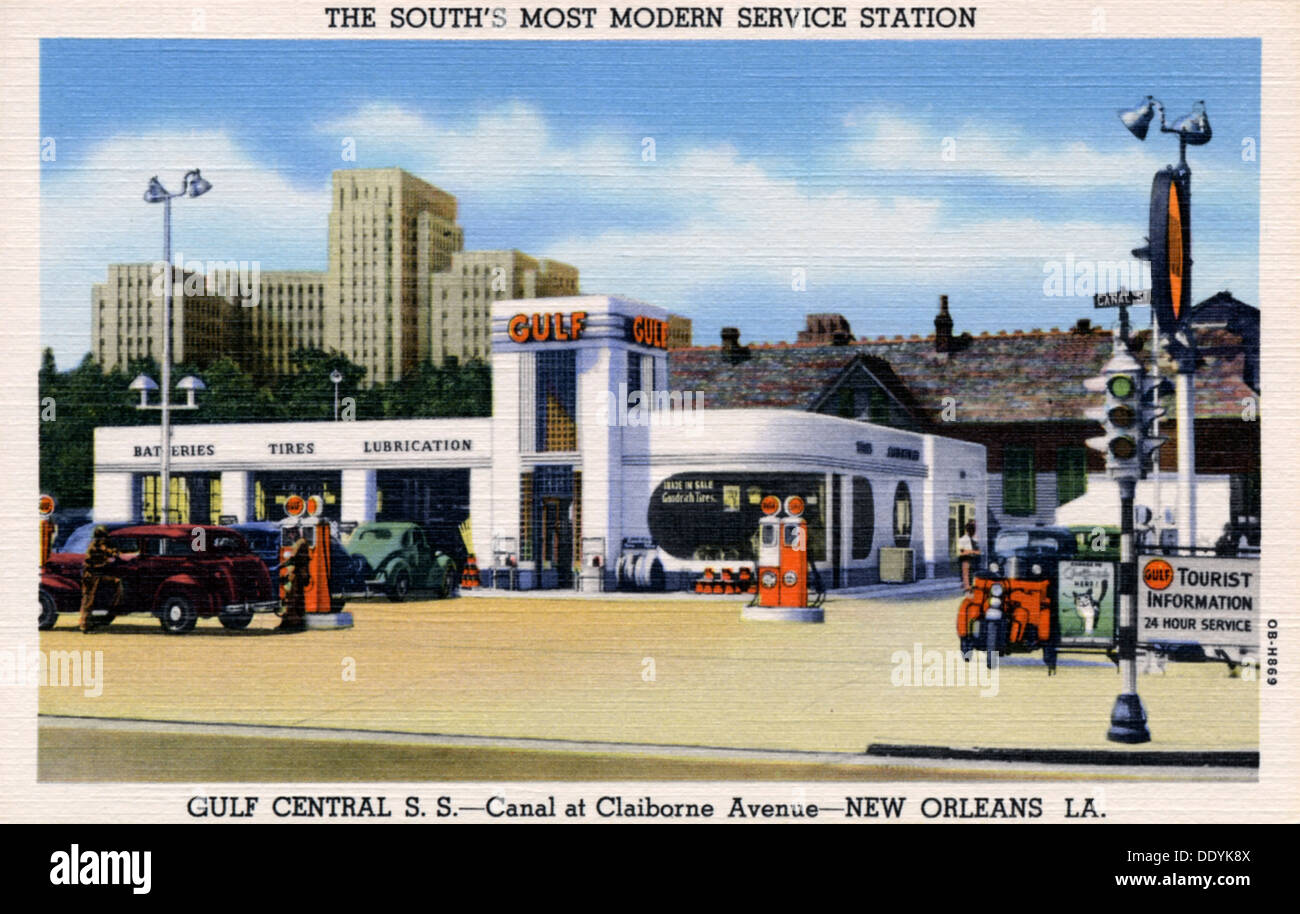 1940s gas station Banque de photographies et d’images à haute ...
