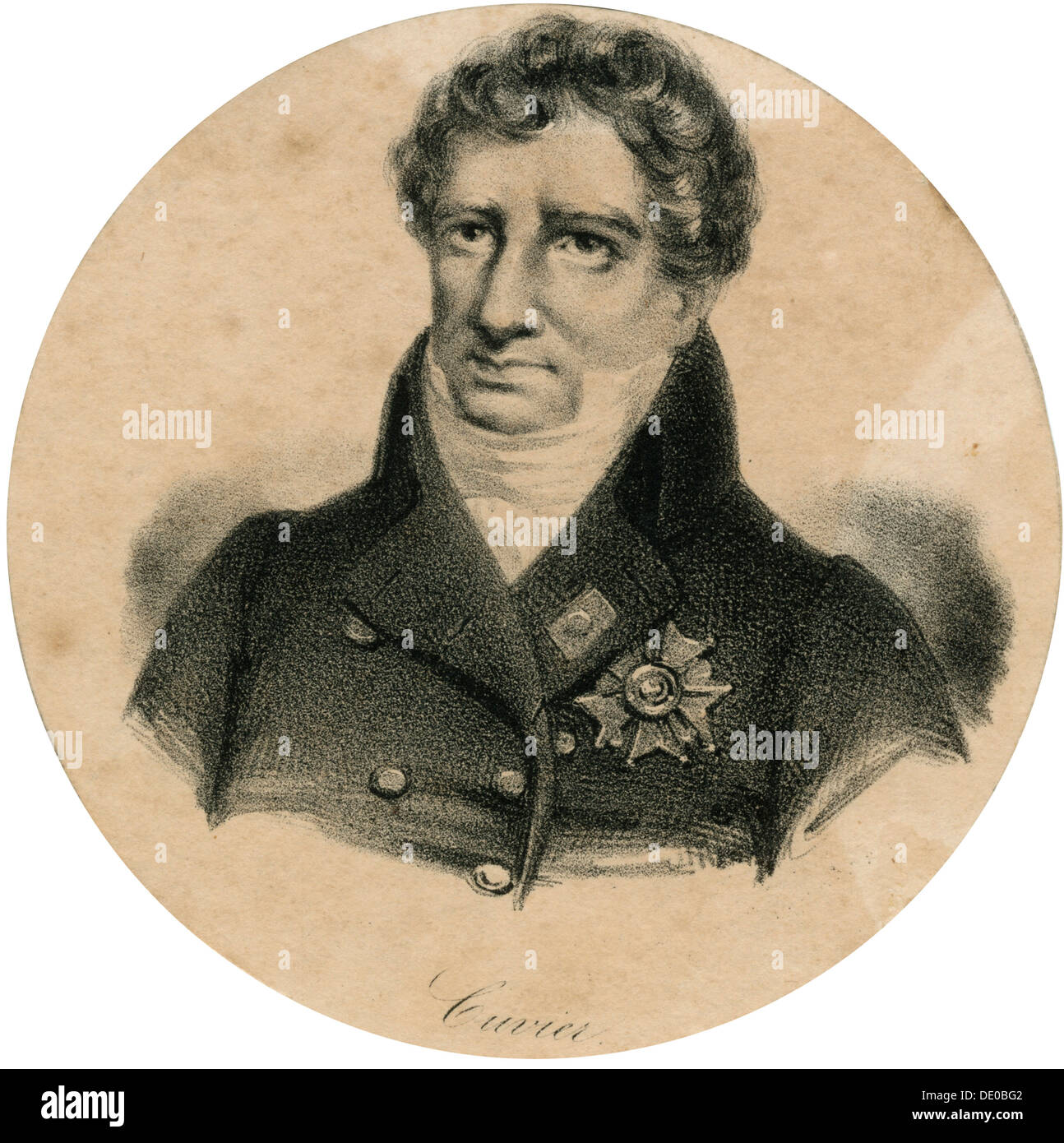 Georges Cuvier, zoologiste français du xixe siècle et paléontologue ...
