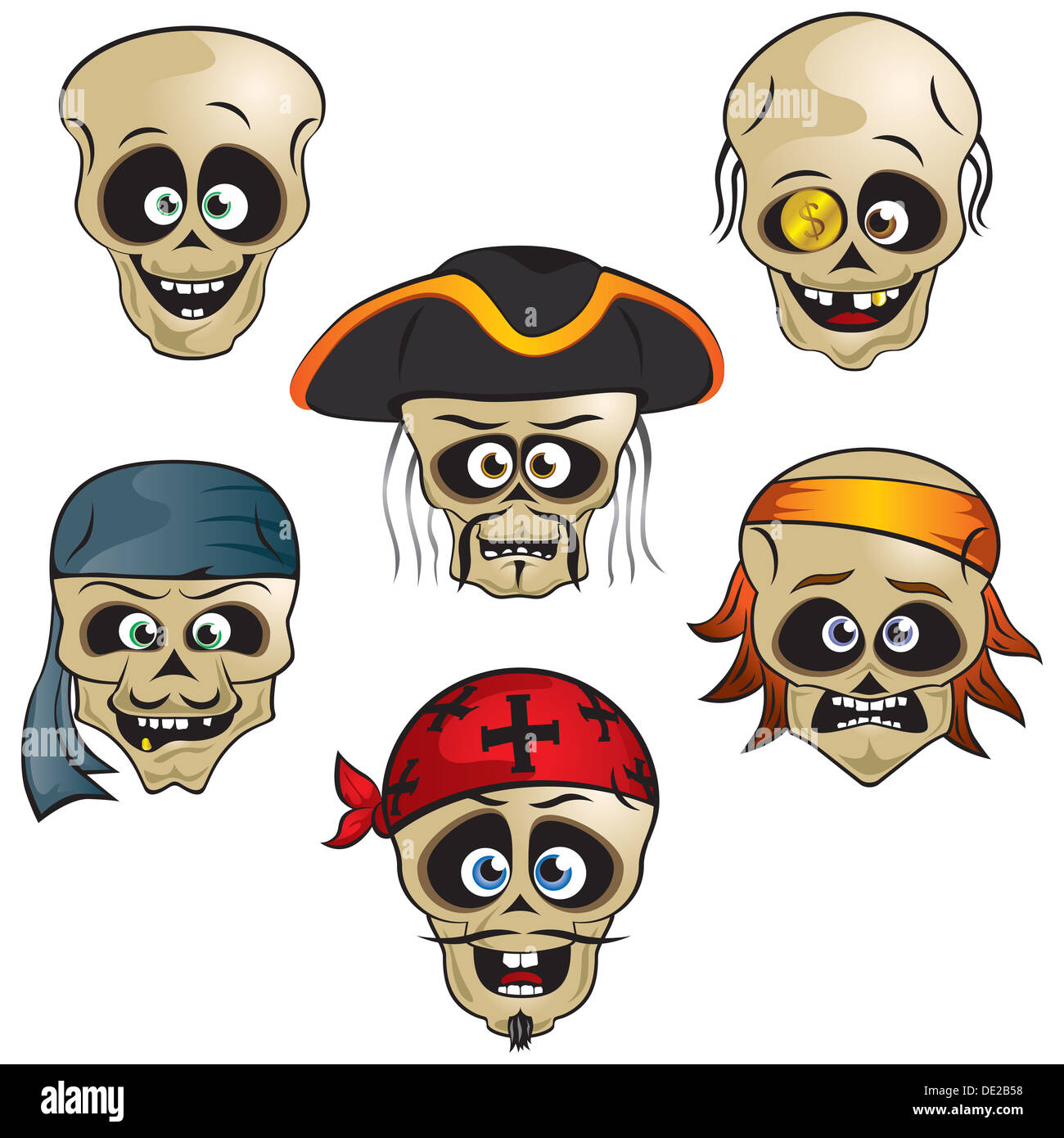 Pirate cartoon illustration Banque de photographies et d’images à haute ...