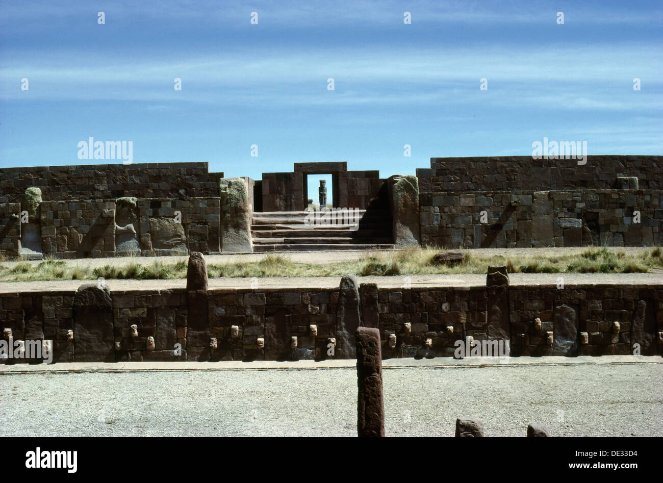 Bolivia Tiahuanaco Tiwanaku Precolombian Banque d'image et photos - Alamy