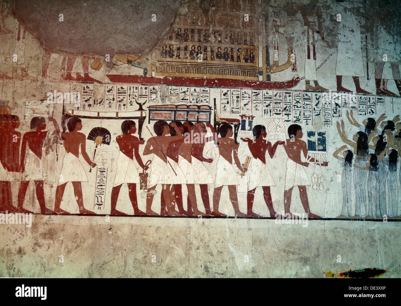Fresque égyptienne frise Banque de photographies et d’images à haute ...