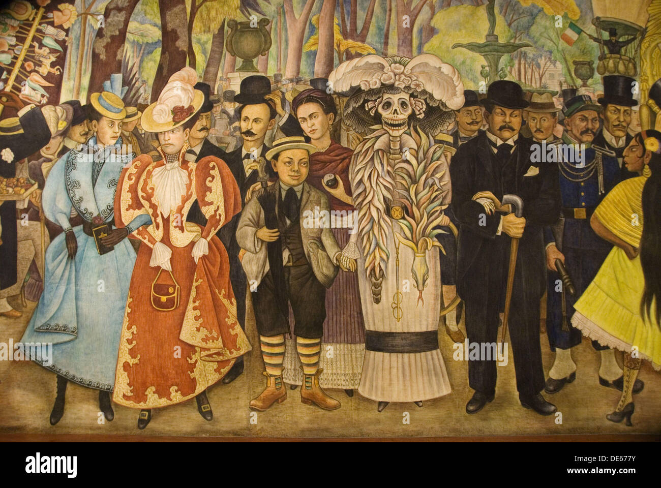 Mexique, Mexico, Museo Mural Diego Rivera, murale peinte par Diego ...