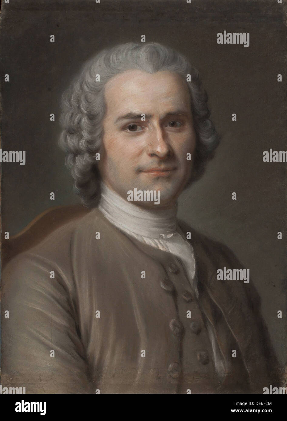 Portrait de Jean-Jacques Rousseau (1712-1778). Artiste : La Tour ...