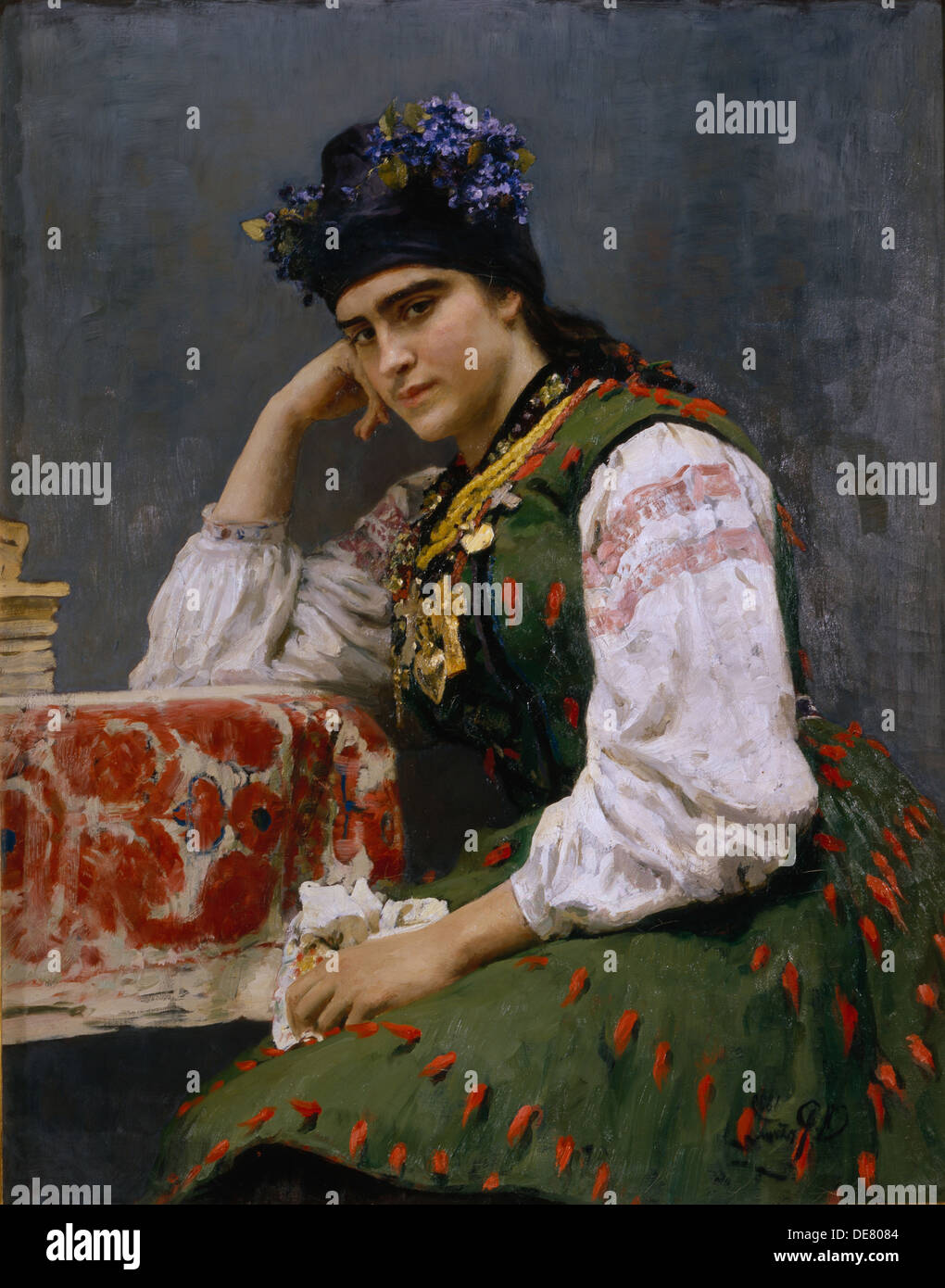 Artist Ilya Repin Painting Portrait Banque d'image et photos - Alamy