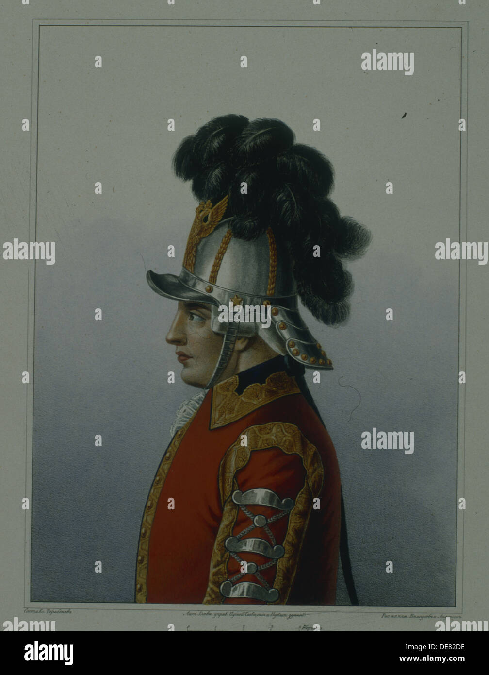 Casque du régiment de cavalerie de la garde de la vie en 1764-1796 ...