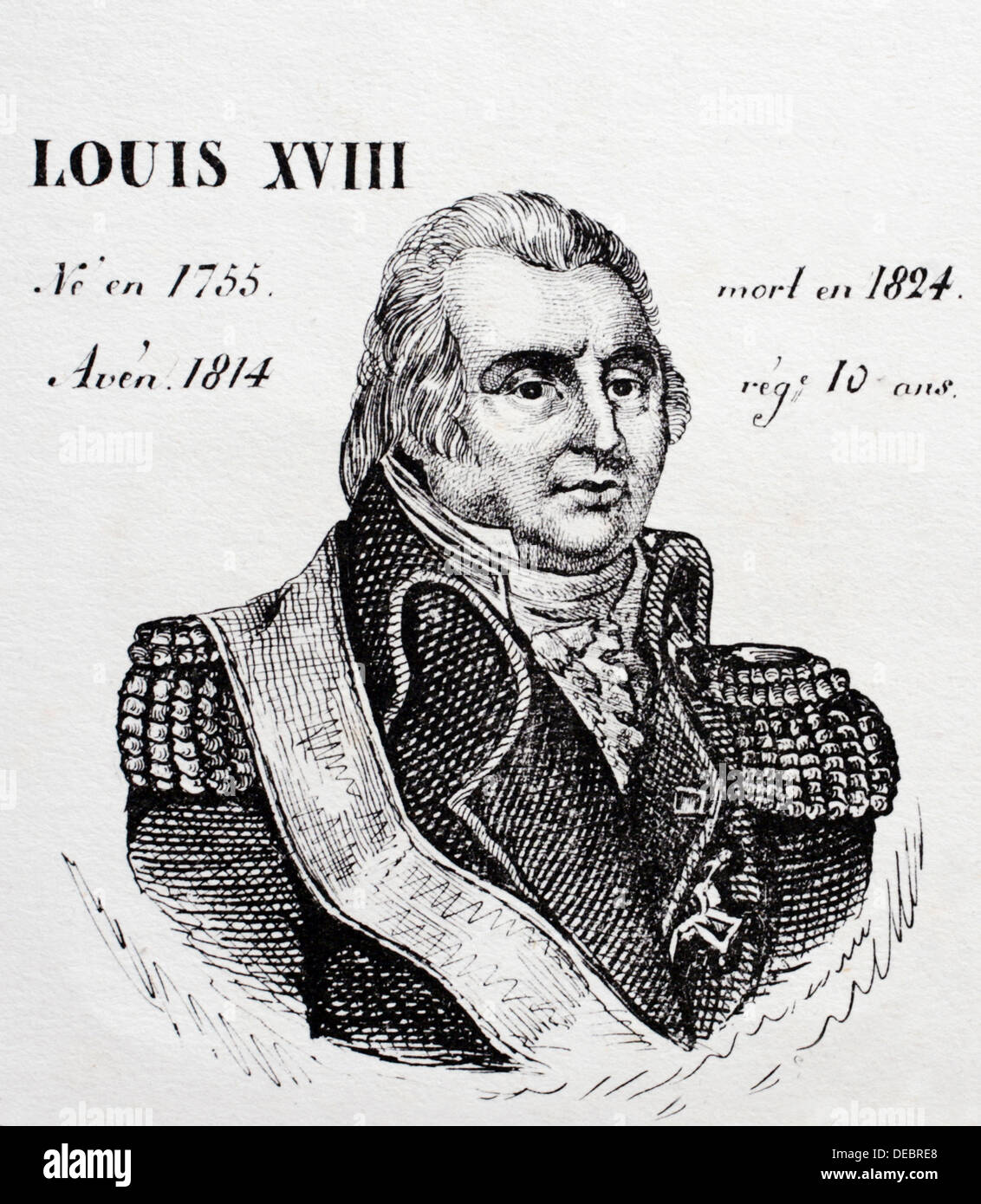 Louis Xviii Of France Photos & Louis Xviii Of France Images - Alamy