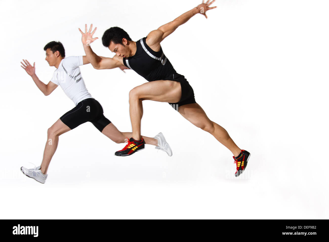 Coureurs partant de la course Banque d'images détourées - Alamy