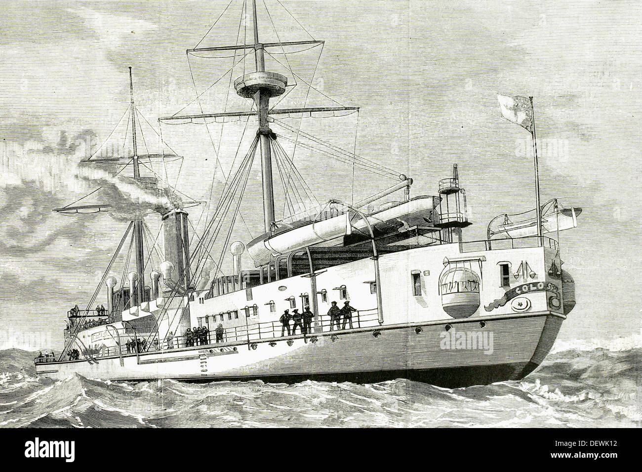 British colossus class battleship Banque de photographies et d’images à ...