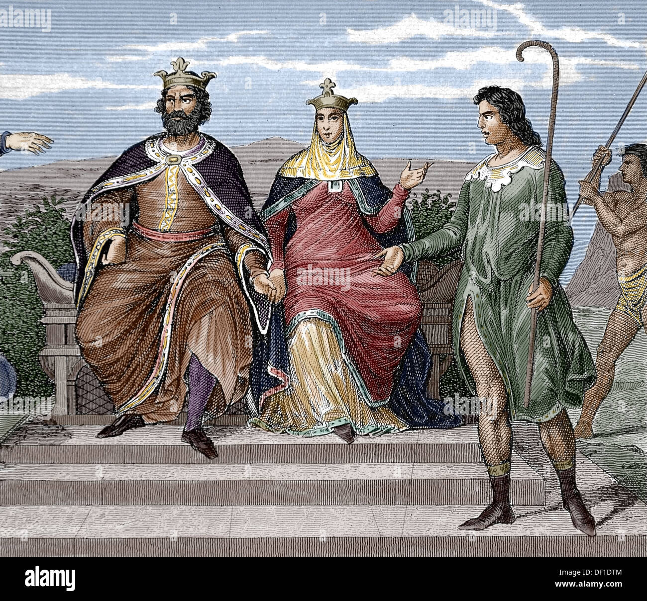 Les normands. Le Duché de Normandie. Norman king et queen et noble ...