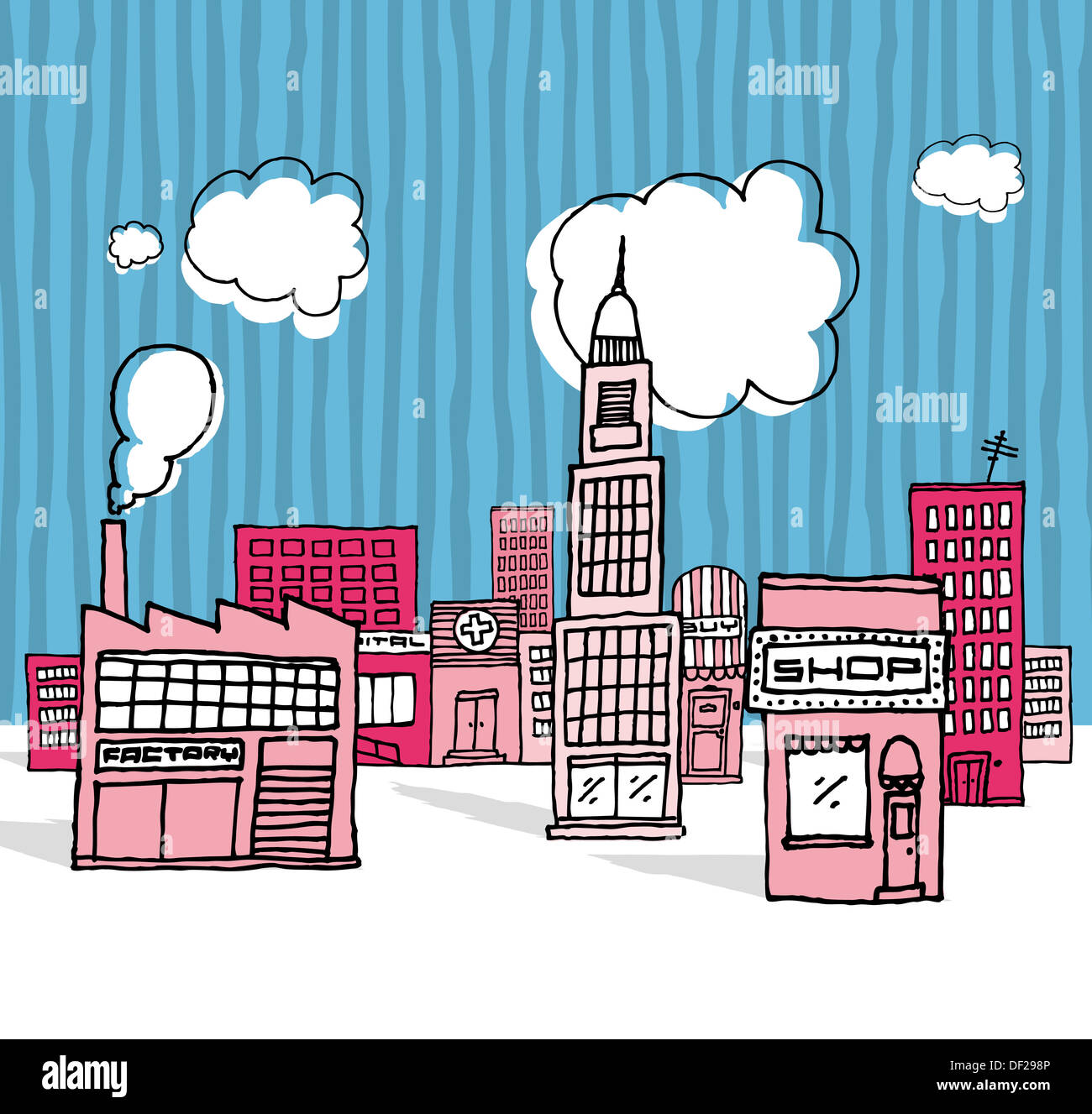 Cartoon city Banque de photographies et d’images à haute résolution - Alamy