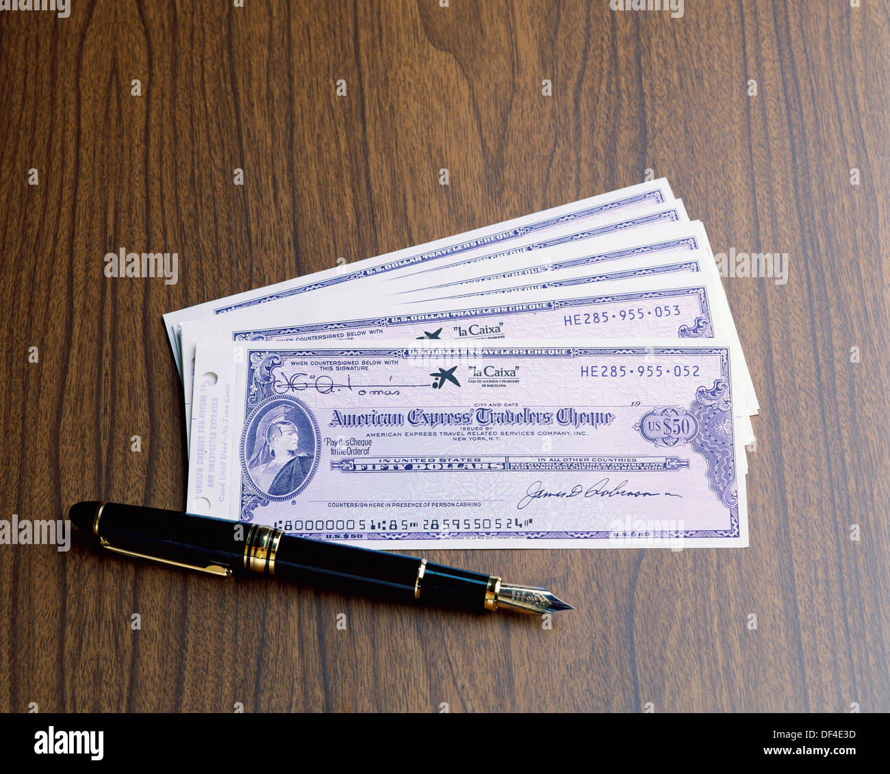 Travellers Cheque Banque d'image et photos - Alamy