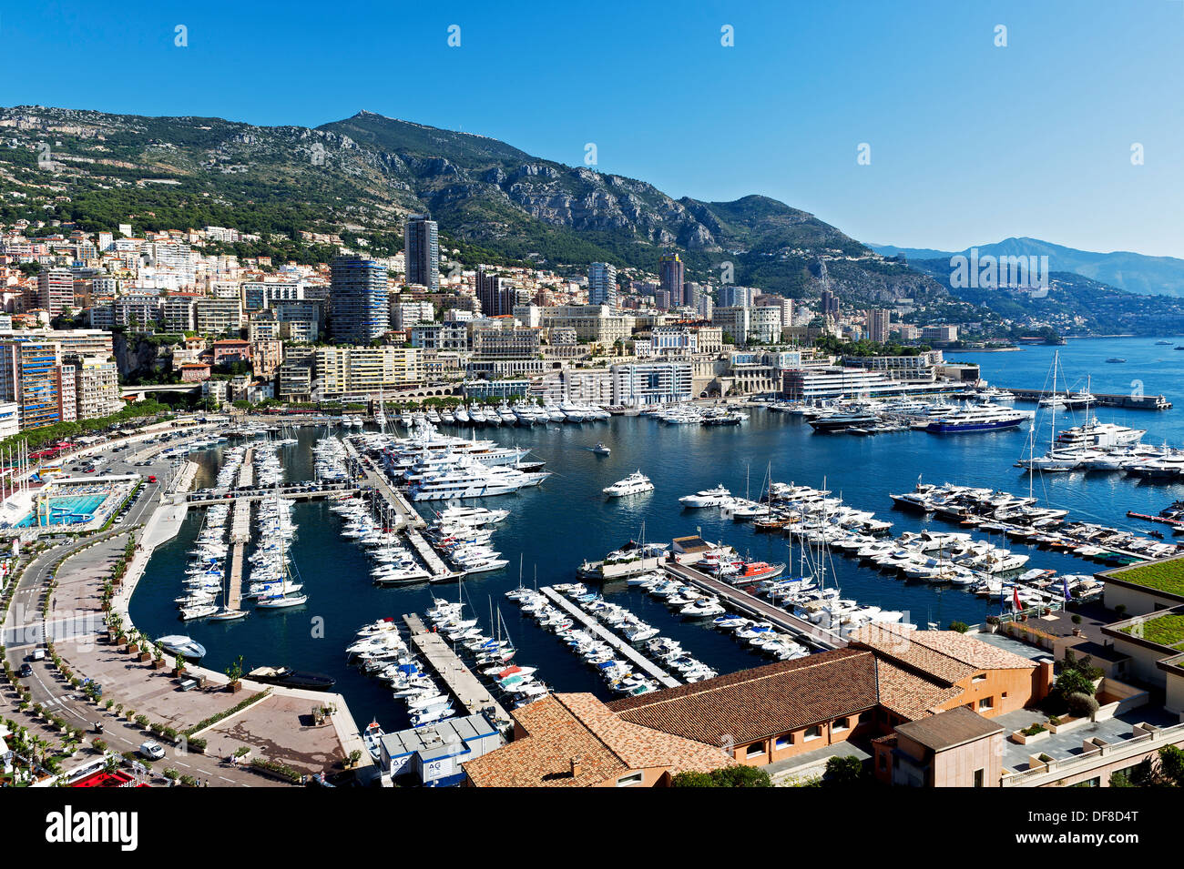 Europe, France, Principauté de Monaco, Monte Carlo. Le port de Monaco ...