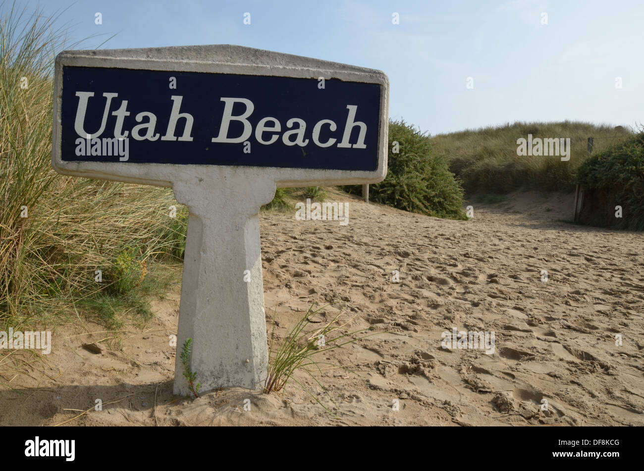 Utah beach sign Banque de photographies et d’images à haute résolution ...