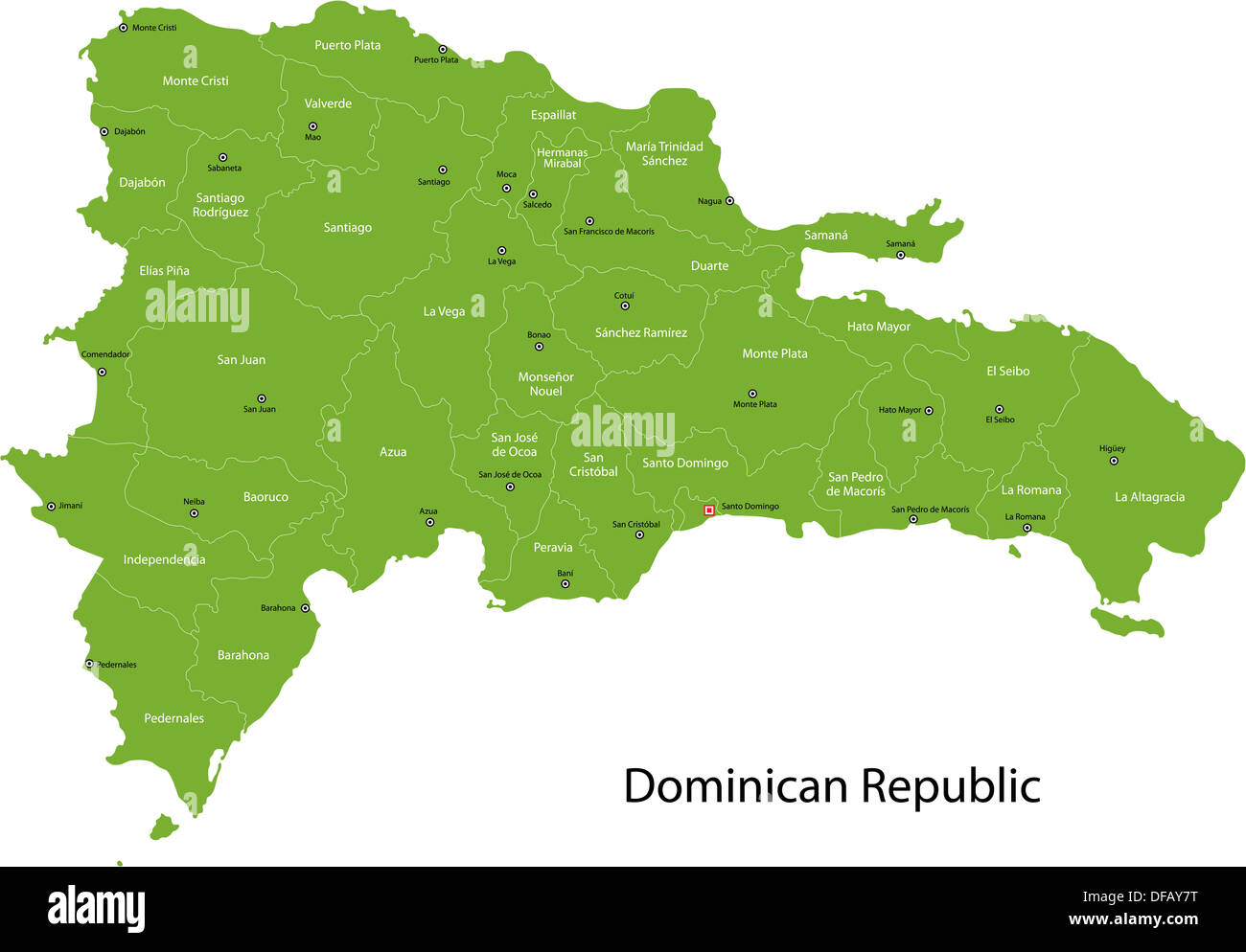 Carte de l'île hispaniola Banque de photographies et d’images à haute ...