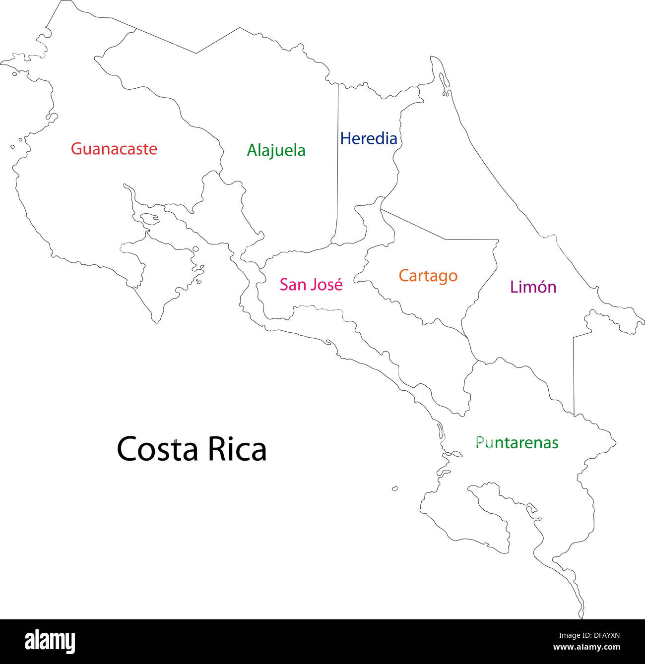 El mapa de america central Banque d'images détourées - Page 2 - Alamy