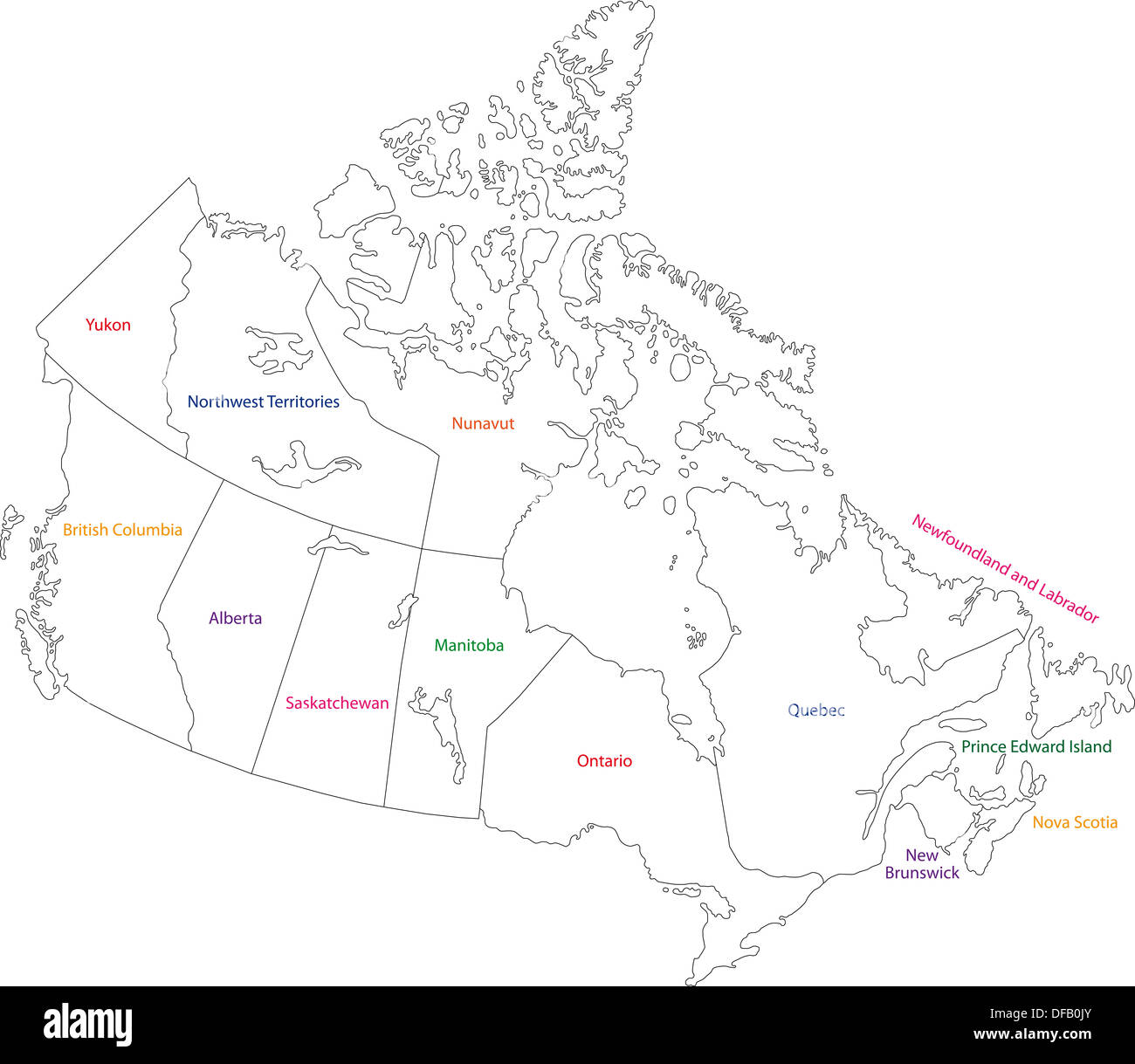 Carte alberta Banque de photographies et d’images à haute résolution ...