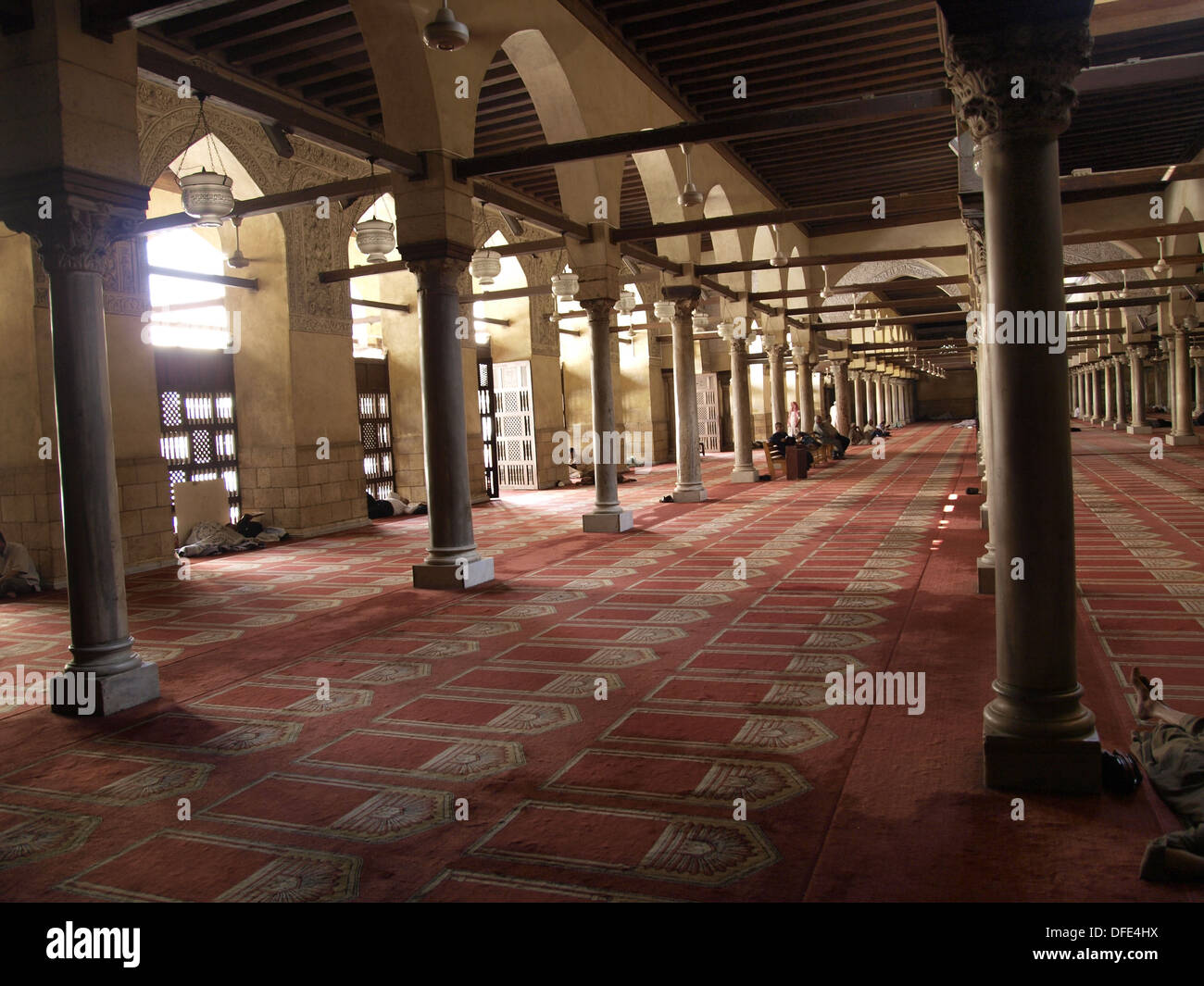 Interior of al azhar mosque Banque de photographies et d’images à haute ...