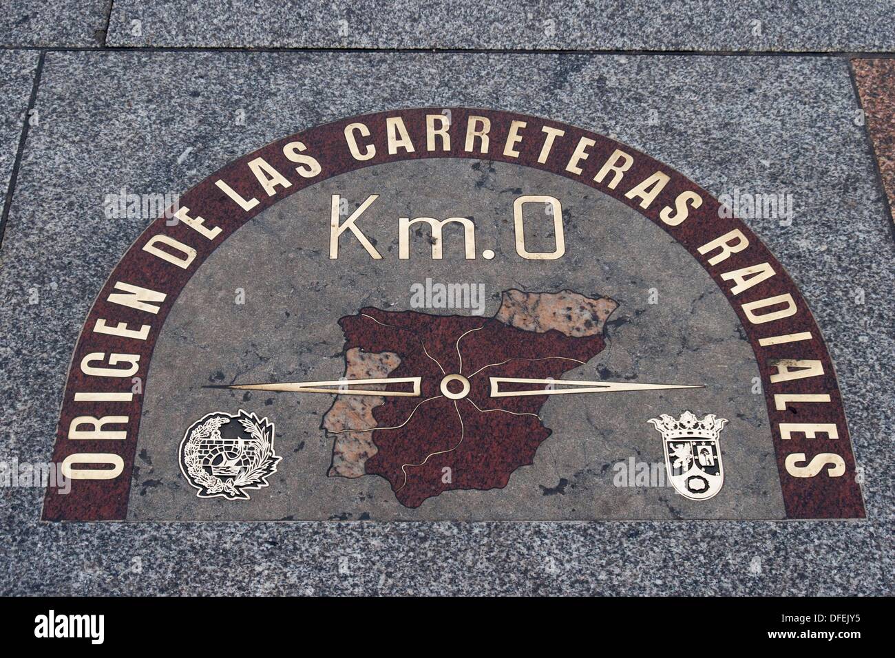 Madrid zero mile marker Banque de photographies et d’images à haute ...