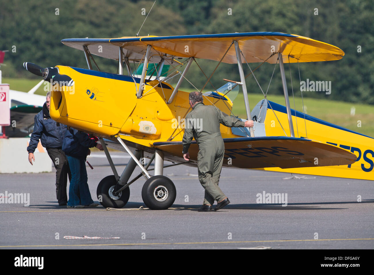 Vintage stampe sv4 biplane Banque de photographies et d’images à haute ...