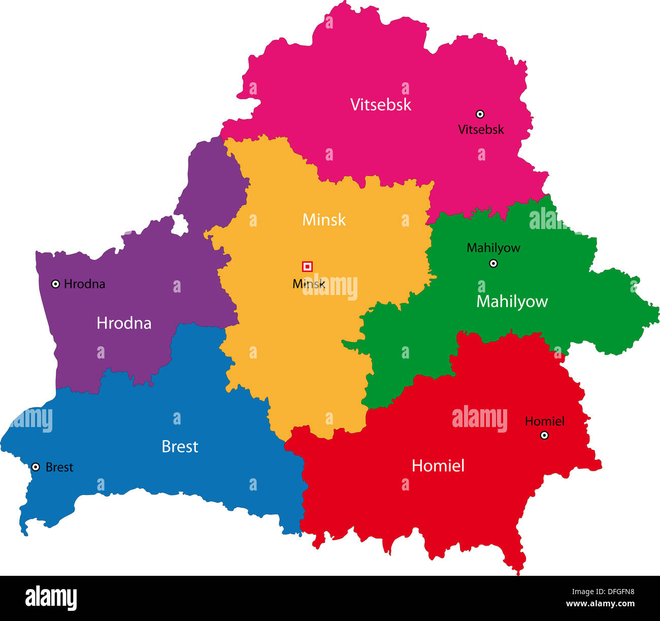 Carte de hrodna Banque d'image et photos - Alamy