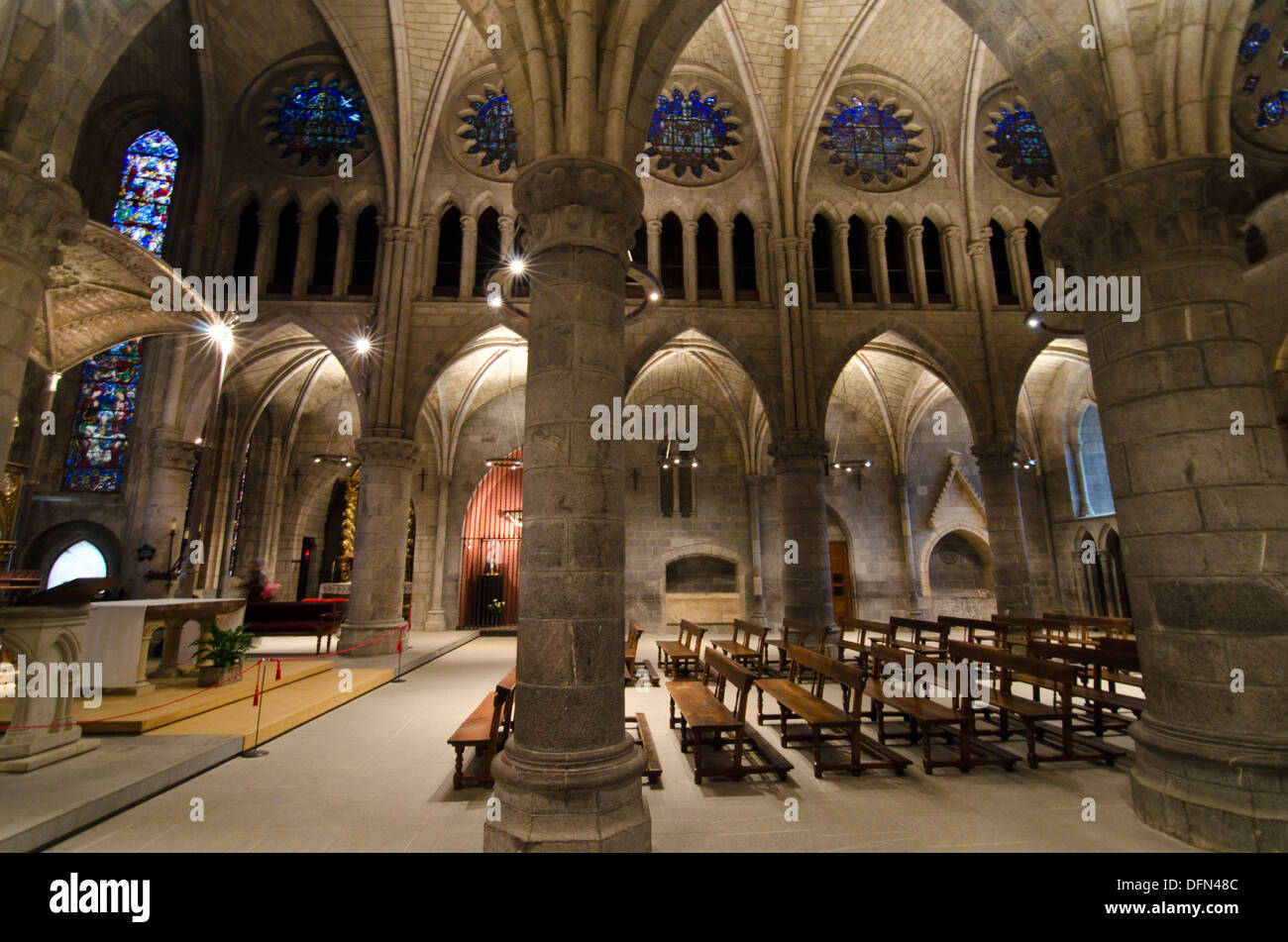 Roncesvalles Colegiata Monastery Navarre Spain Banque d'image et photos ...