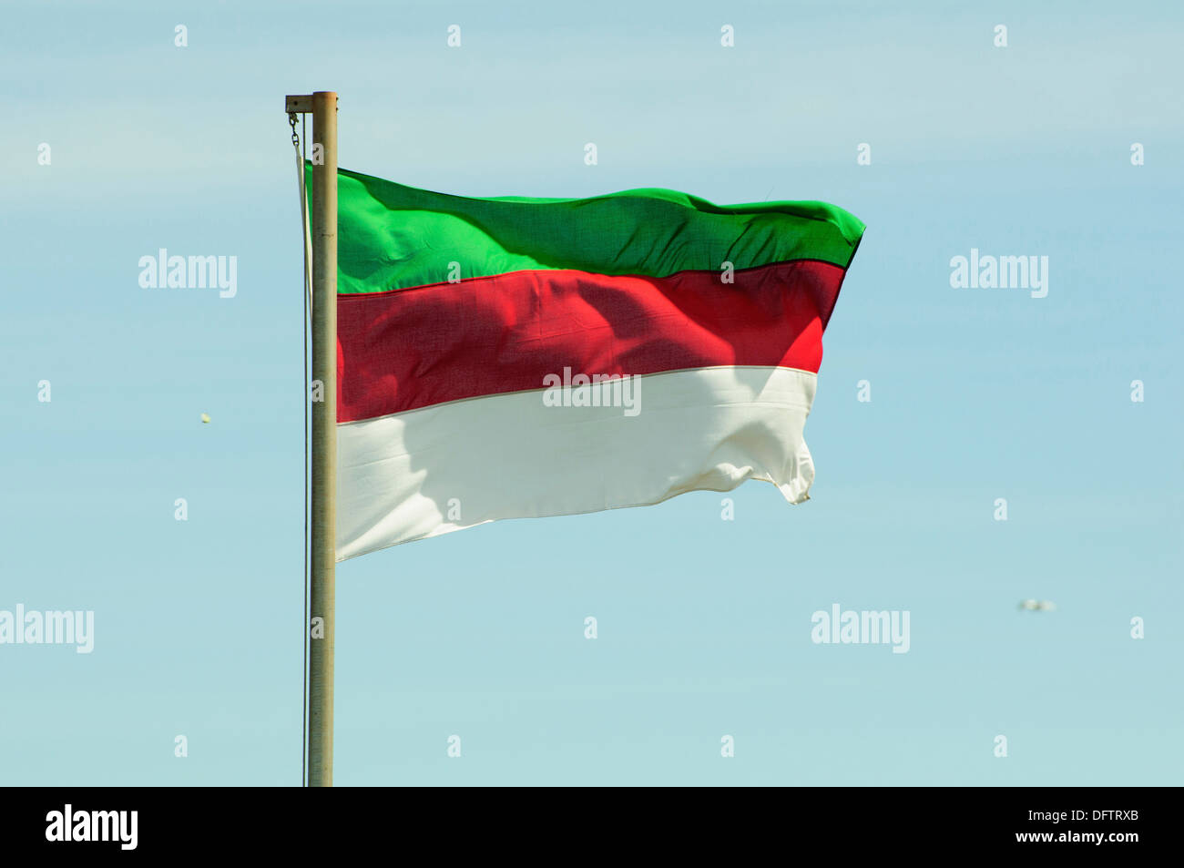 Drapeau vert et rouge Banque de photographies et d’images à haute ...