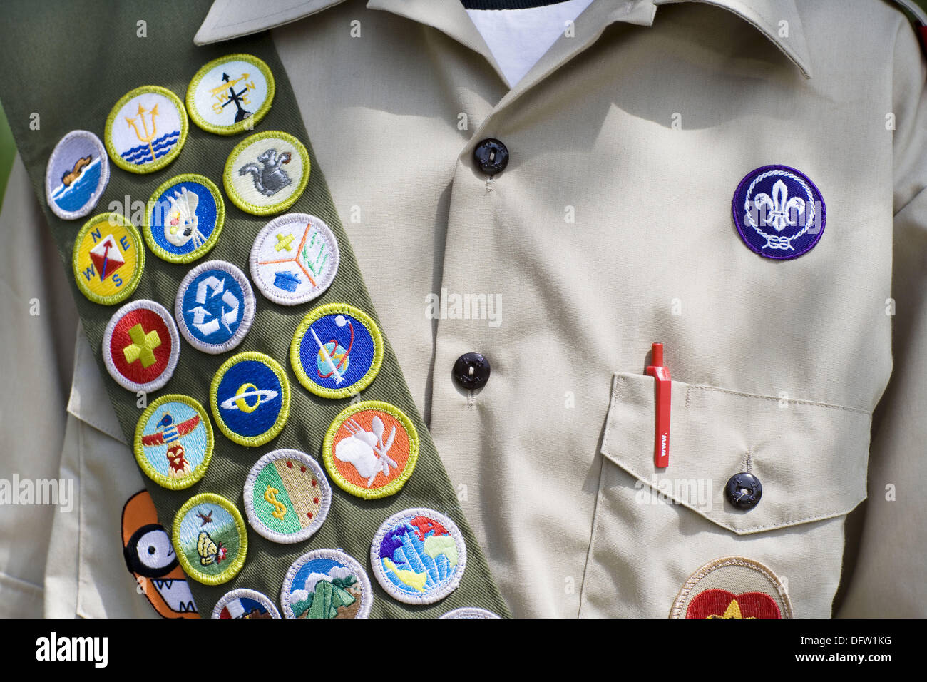 Boy scout badges Banque de photographies et d’images à haute résolution ...