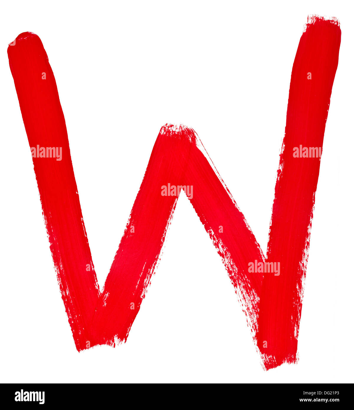 Lettre w calligraphie Banque d'image et photos - Alamy