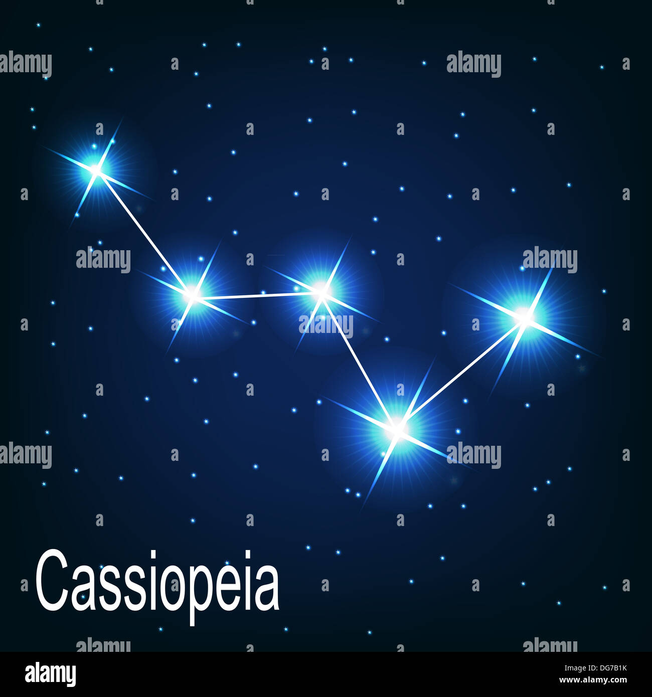 Cassiopée constellation Banque de photographies et d’images à haute ...