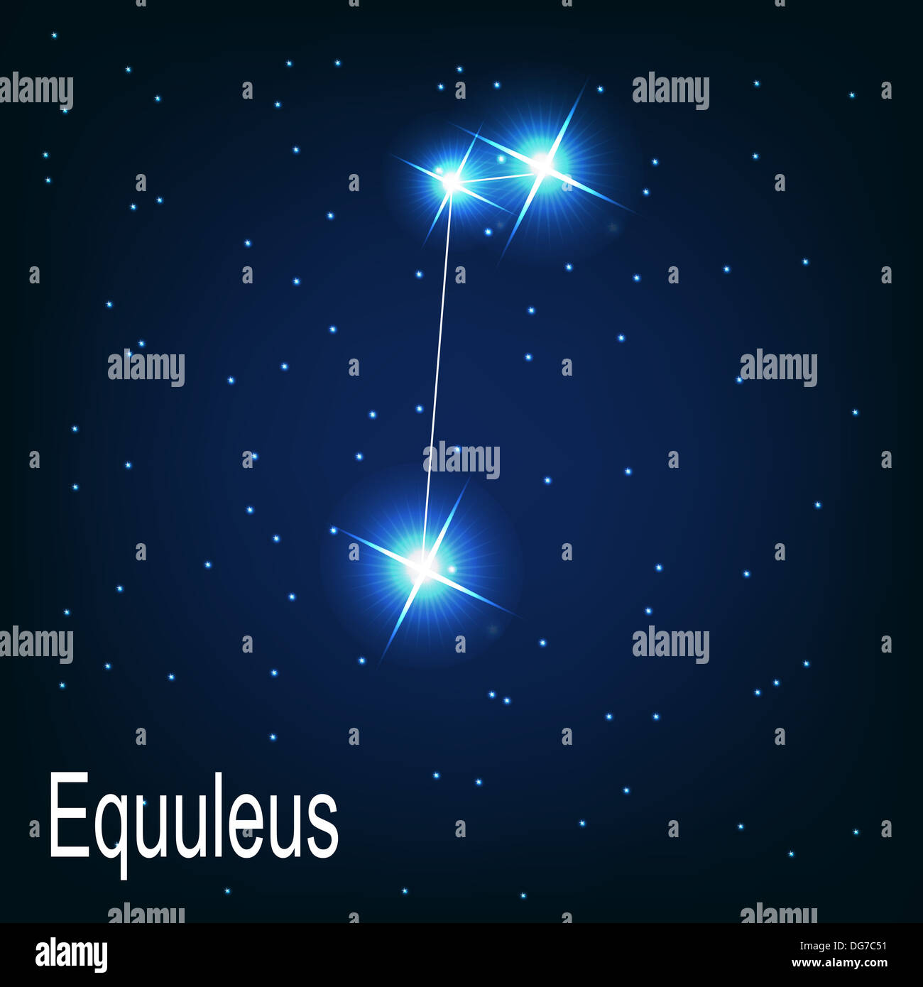 Equuleus constellation space astronomy Banque de photographies et d ...