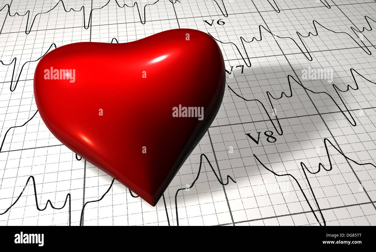 Diagramme de cardiogramme Banque de photographies et d’images à haute ...