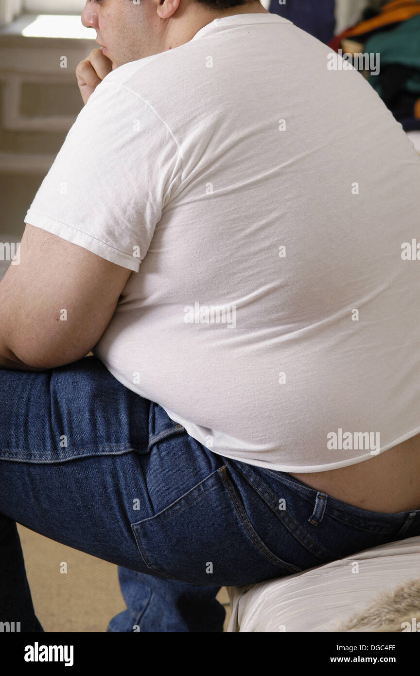 Surpoids homme profil Banque de photographies et d’images à haute ...