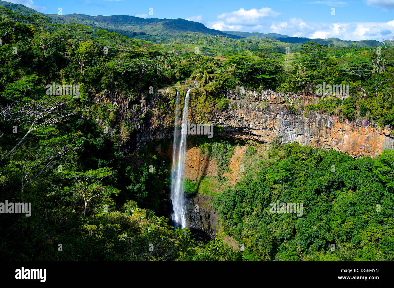 Chamarel waterfall mauritius vegetation Banque de photographies et d ...