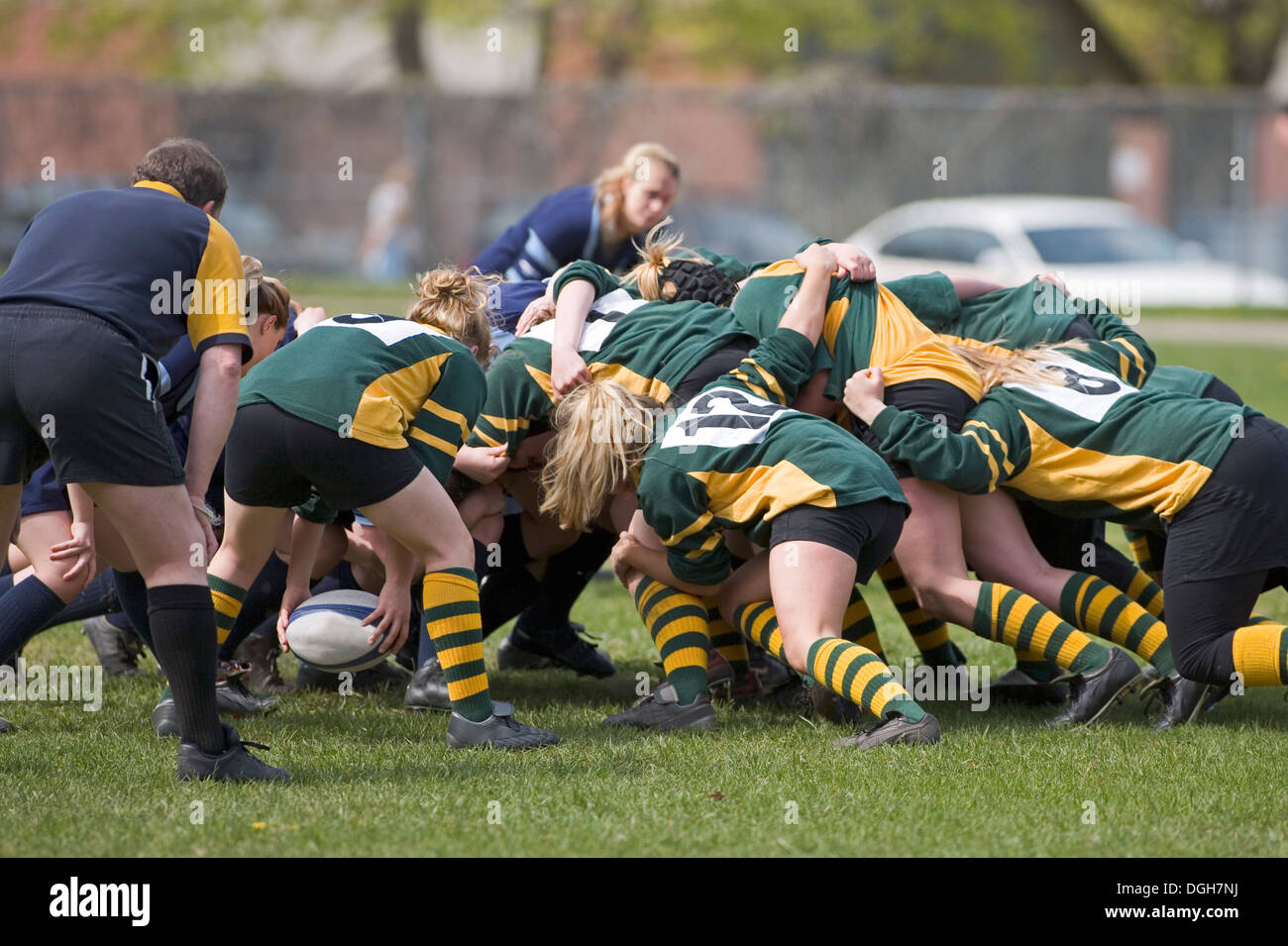 Mêlée de rugby Banque de photographies et d’images à haute résolution ...
