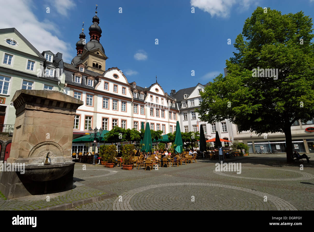 Plan de la vieille ville de koblenz Banque de photographies et d’images ...