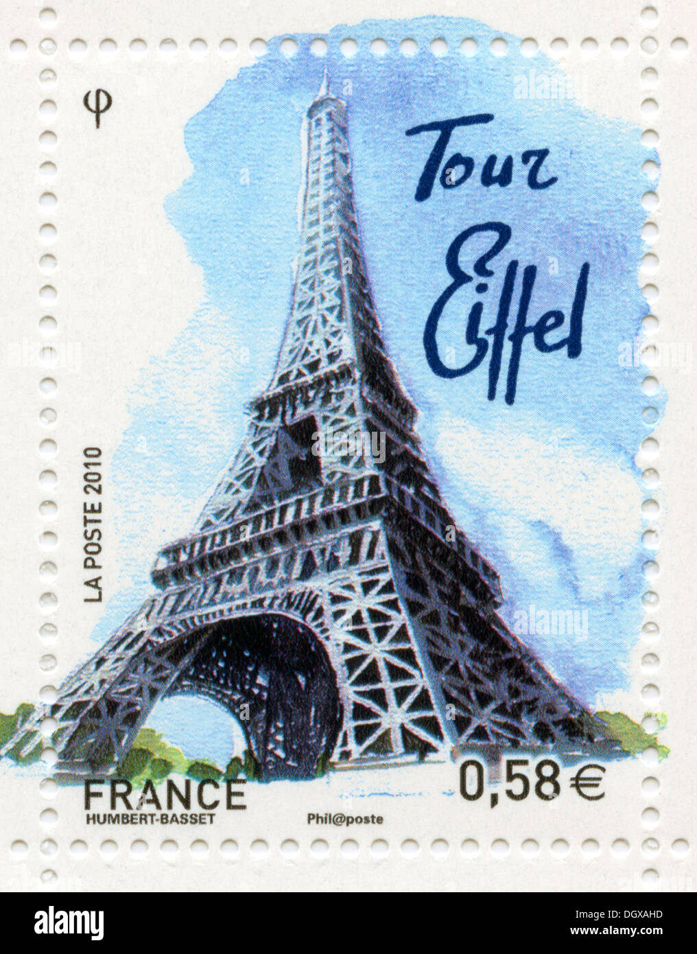 France timbre-poste représentant la Tour Eiffel à Paris Banque D'Images ... France timbre-poste représentant la Tour Eiffel à Paris Banque D'Images ...