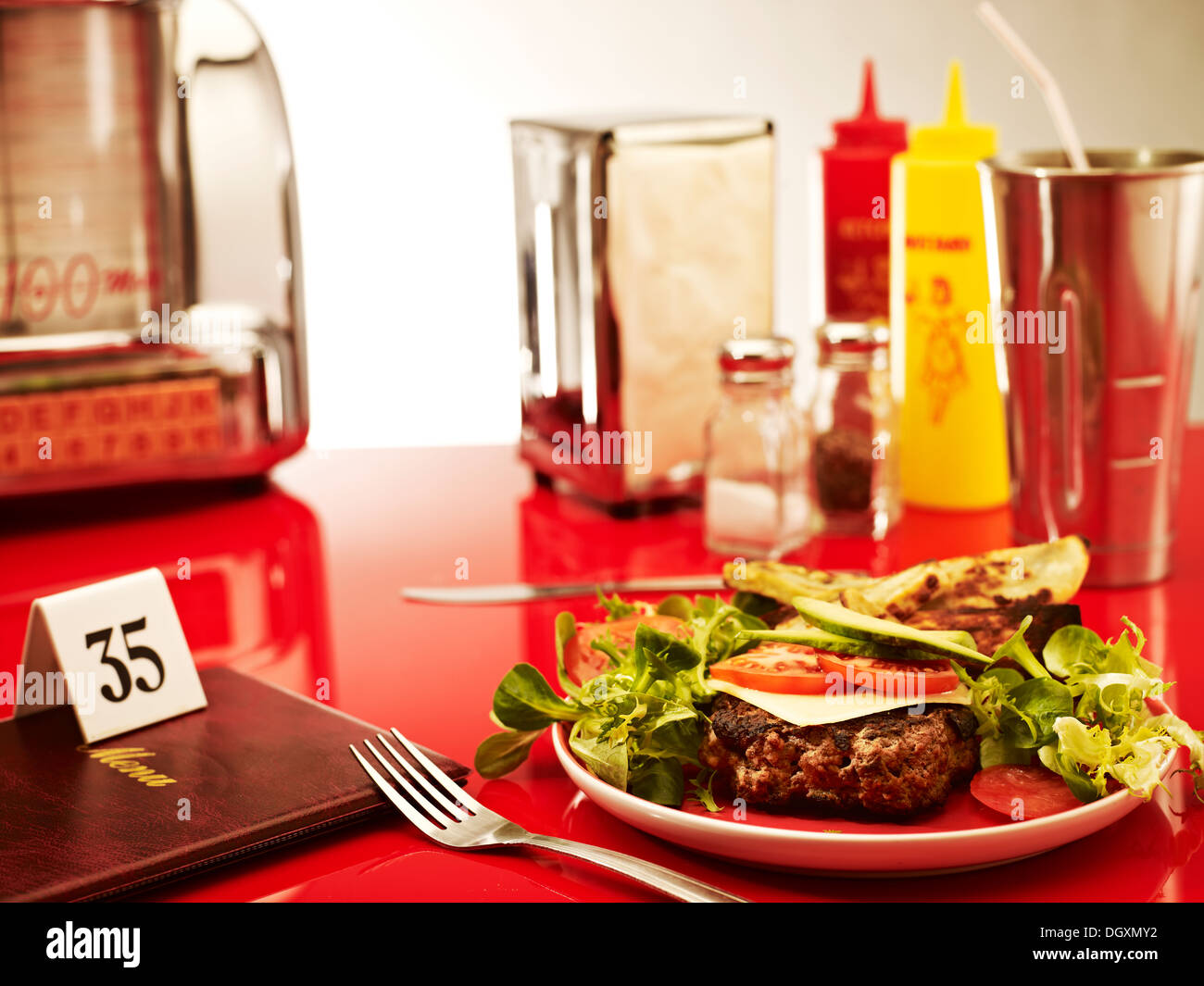 Diner american Banque de photographies et d’images à haute résolution ...