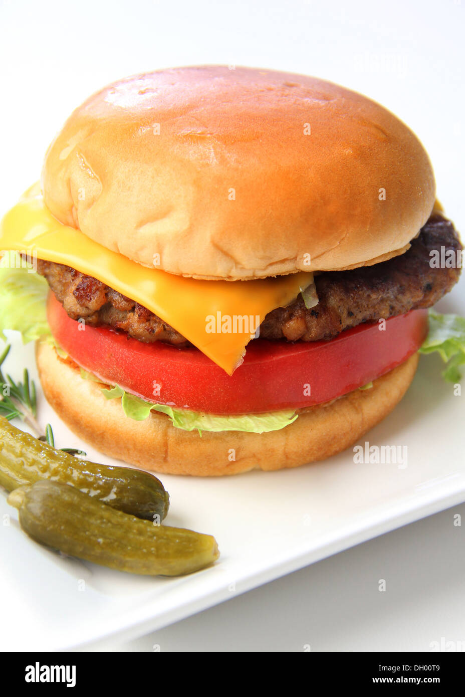 Hamburger au fromage Banque de photographies et d’images à haute ...