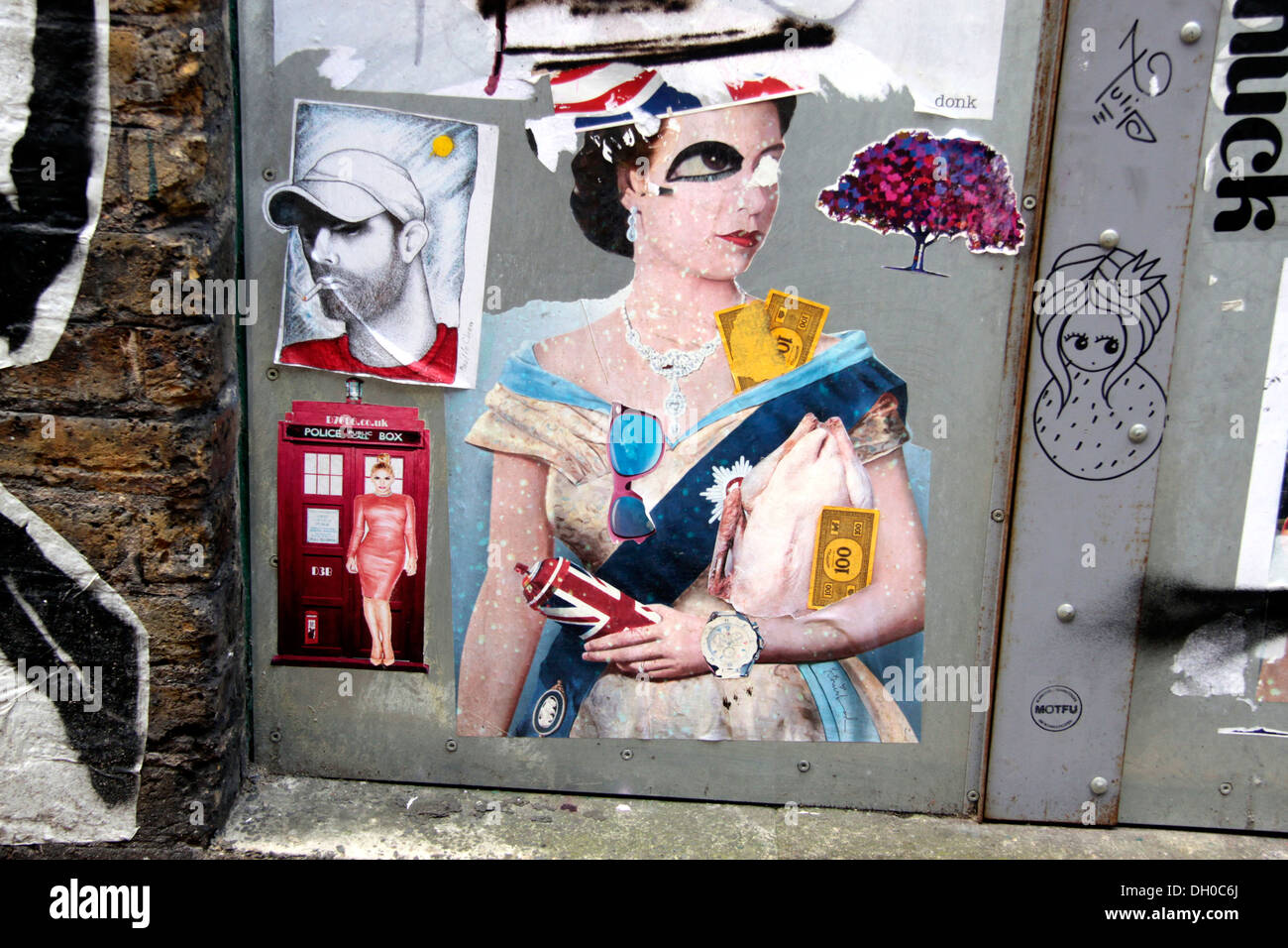 Queen elizabeth ii graffiti Banque de photographies et d’images à haute ...
