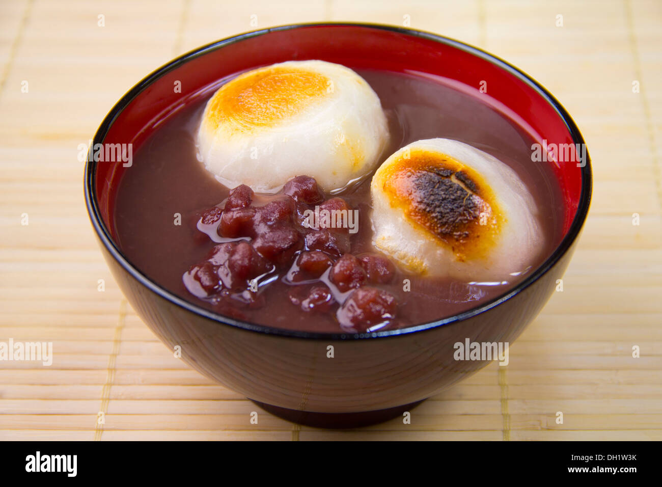Soupe de riz soupe aux haricots rouges Banque de photographies et d ...