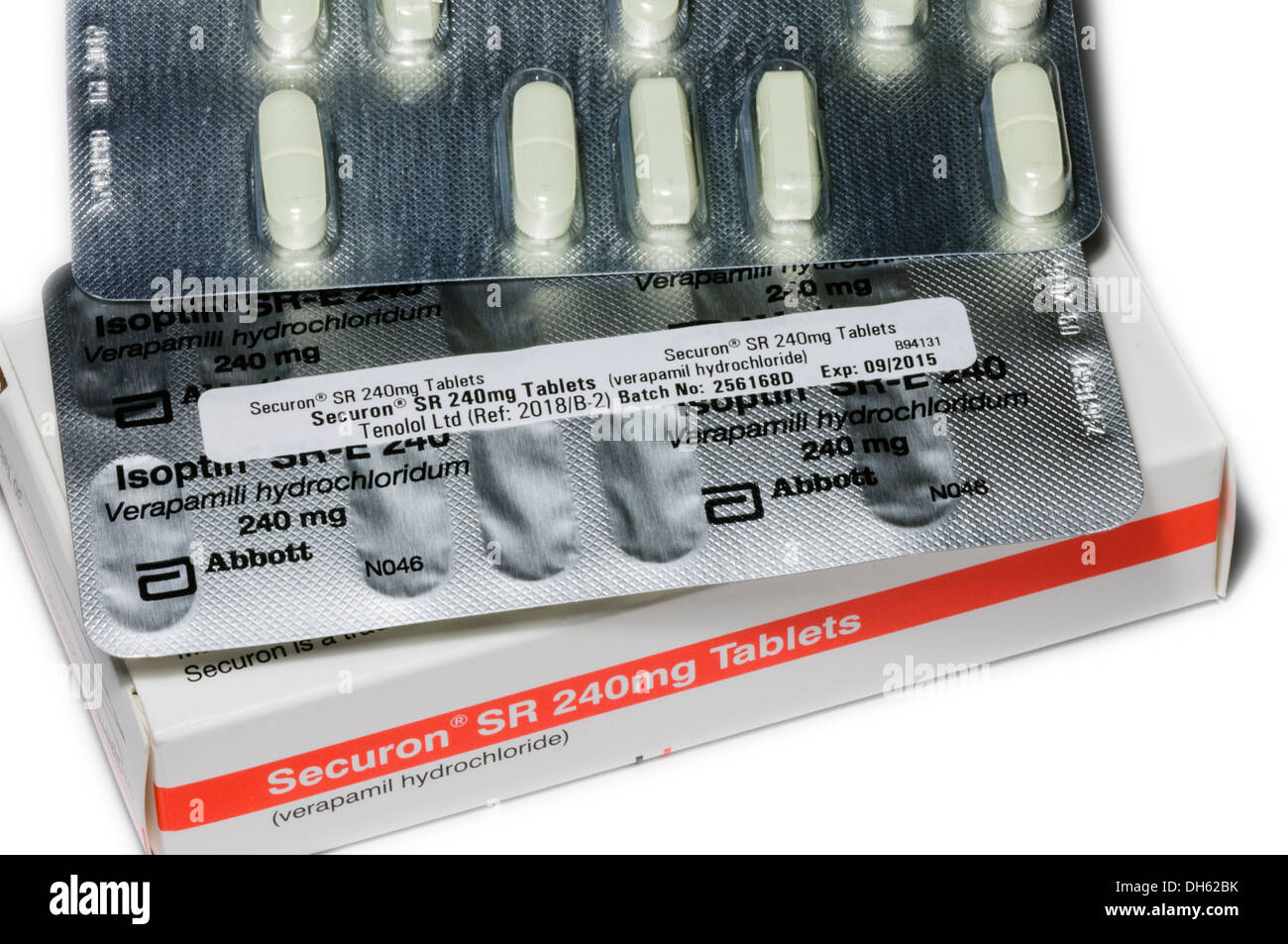 Vertab SR (Verapamil Hydrochloride) 240mg comprimés, utilisé pour ...